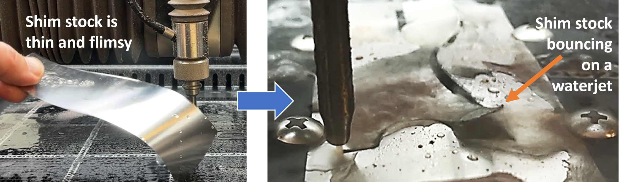 How to cut Thin Shim Stock using a WAZER Waterjet Cutter - WAZER