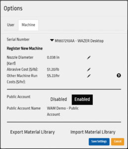 WAM V1.7 Software Update - WAZER